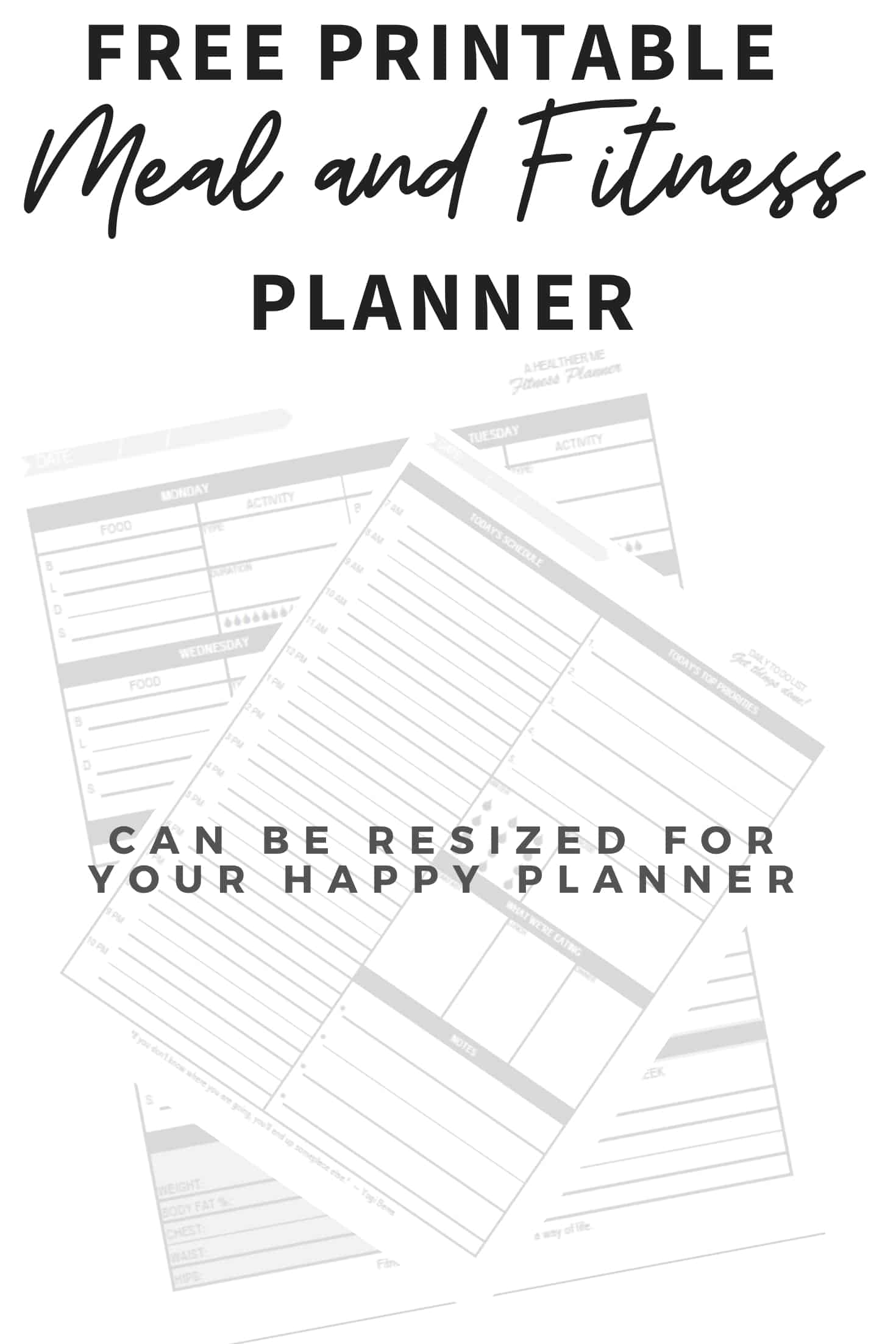 Free Printable Meal and Fitness Planner » Salads for Lunch