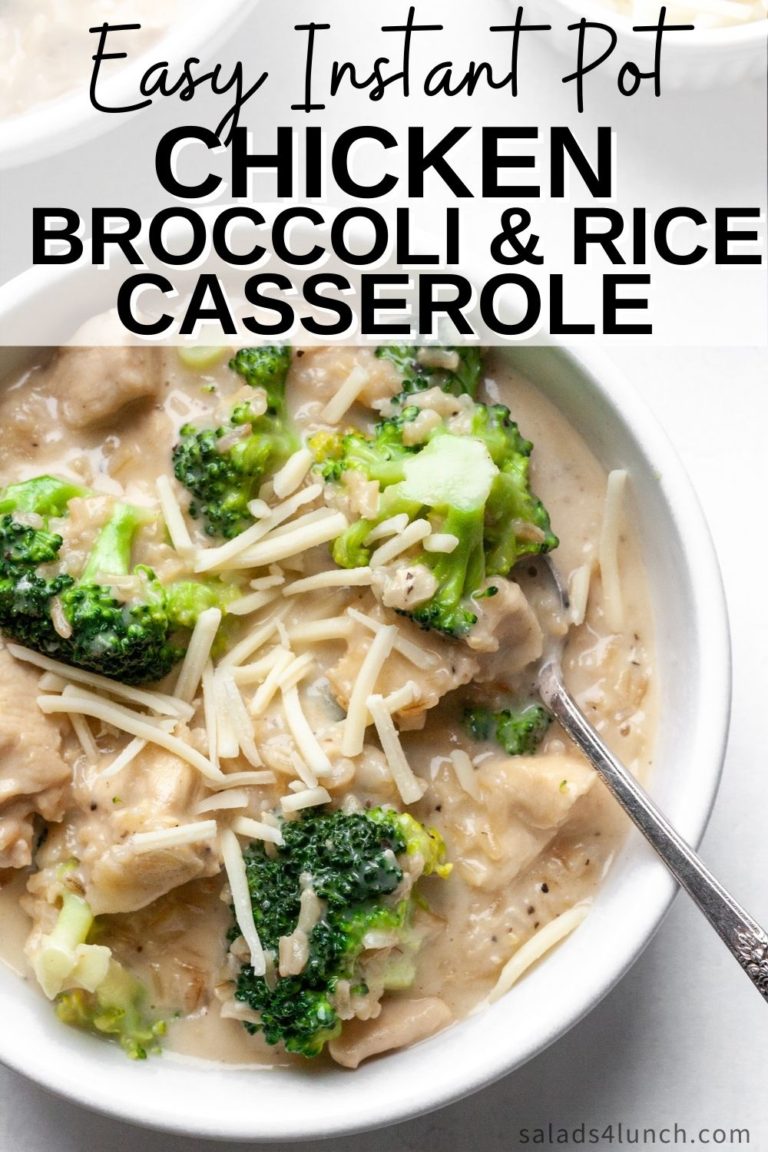 Easy Healthy Instant Pot Chicken Broccoli and Rice Casserole » Salads ...