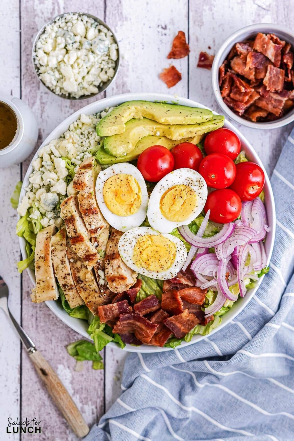 Hearty Classic Cobb Salad Recipe » Salads for Lunch