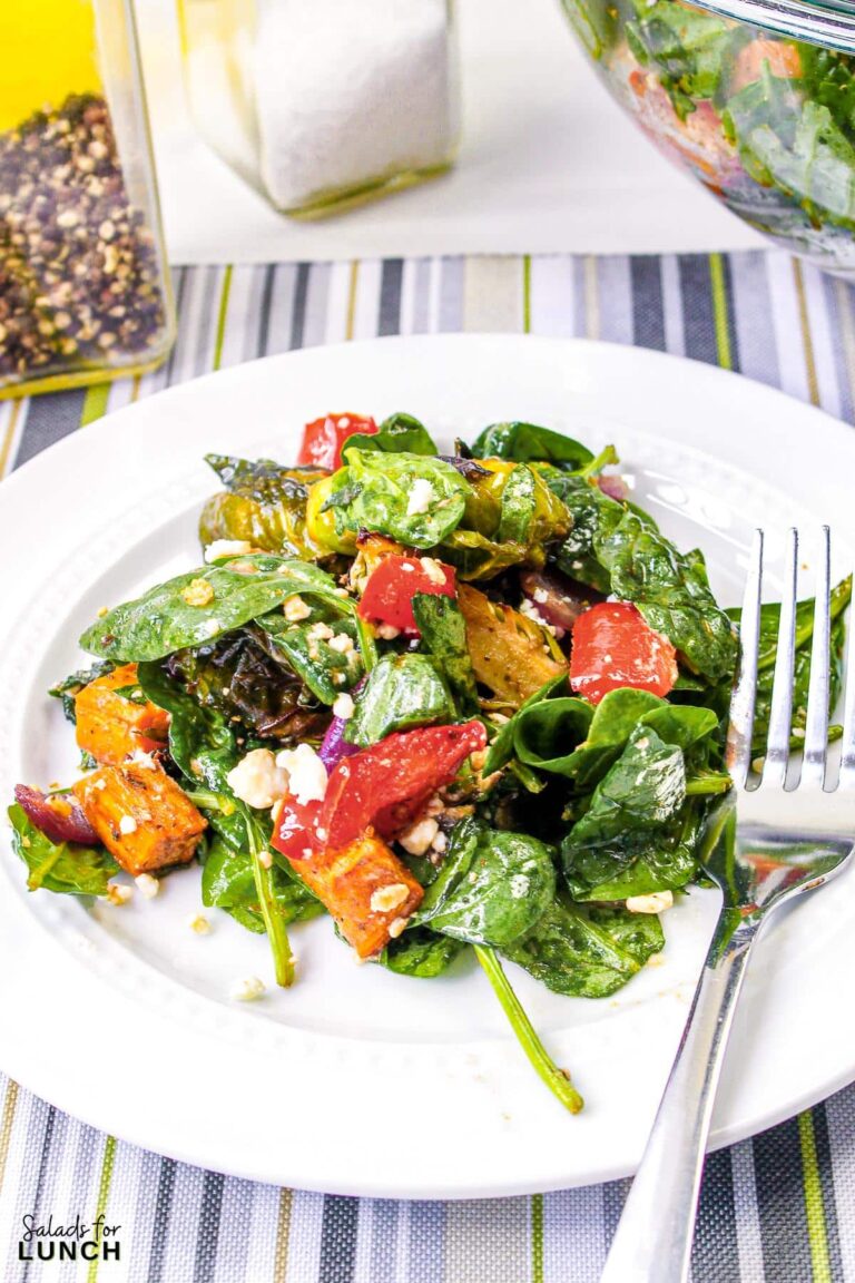Easy Roasted Vegetable Salad Recipe » Salads for Lunch