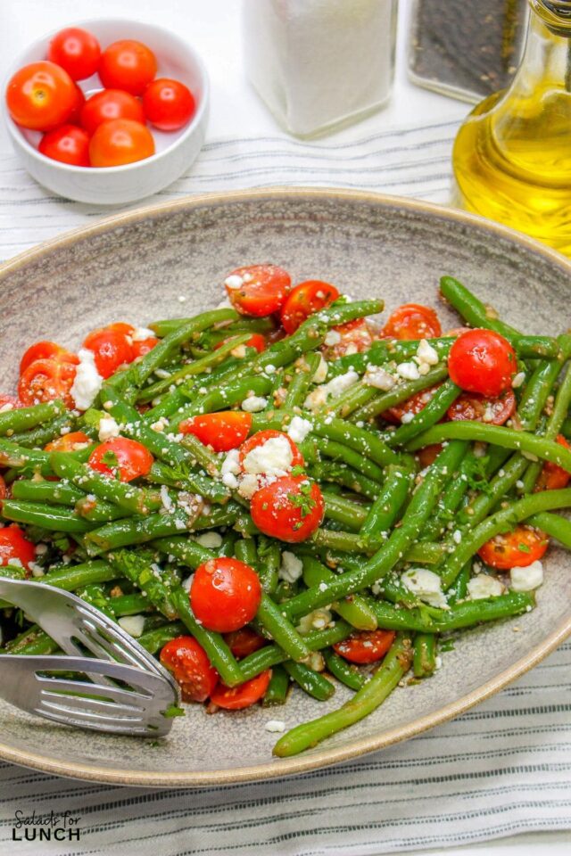 The Best Tomato and Green Bean Salad with Feta Recipe