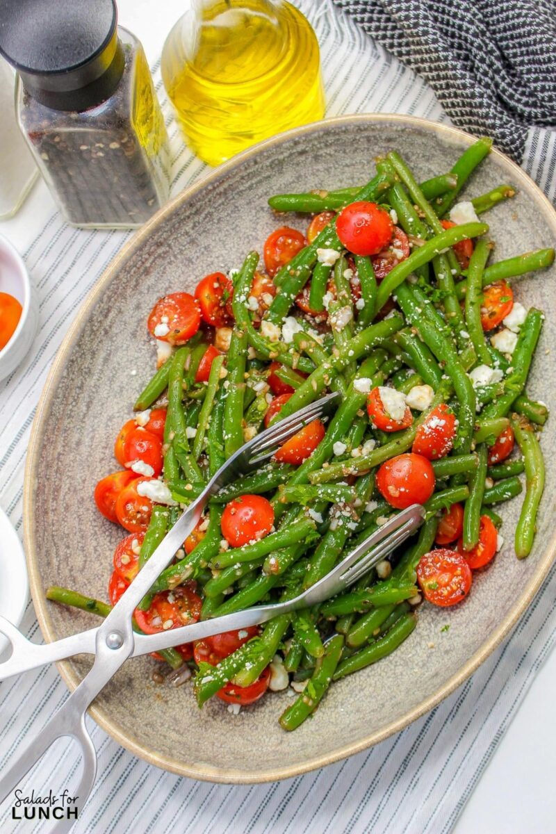 The Best Tomato and Green Bean Salad with Feta Recipe