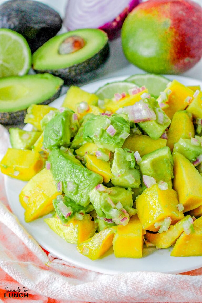 Refreshing Mango Avocado Salad with Lime Dressing | Salads for Lunch