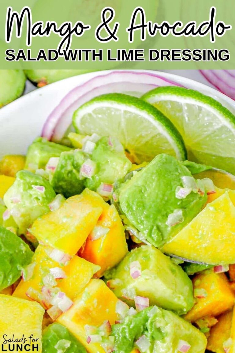 Refreshing Mango Avocado Salad with Lime Dressing | Salads for Lunch
