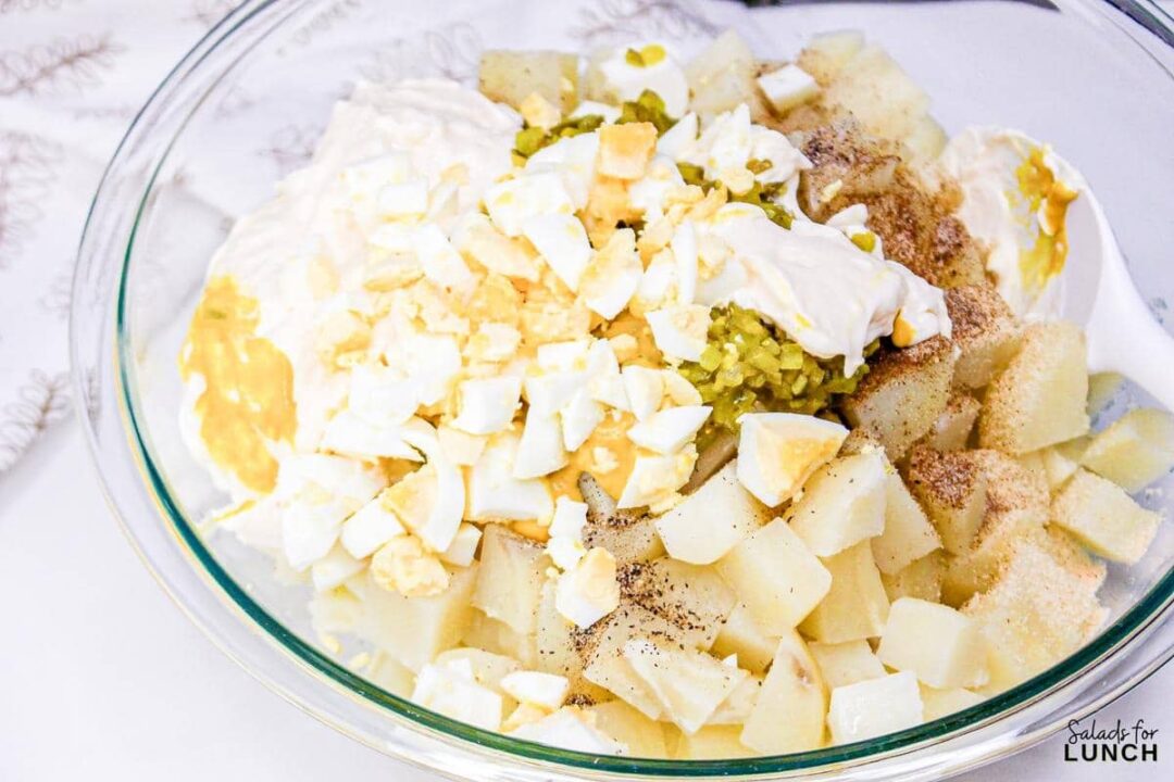 Classic Potato Salad with Eggs Recipe » Salads for Lunch