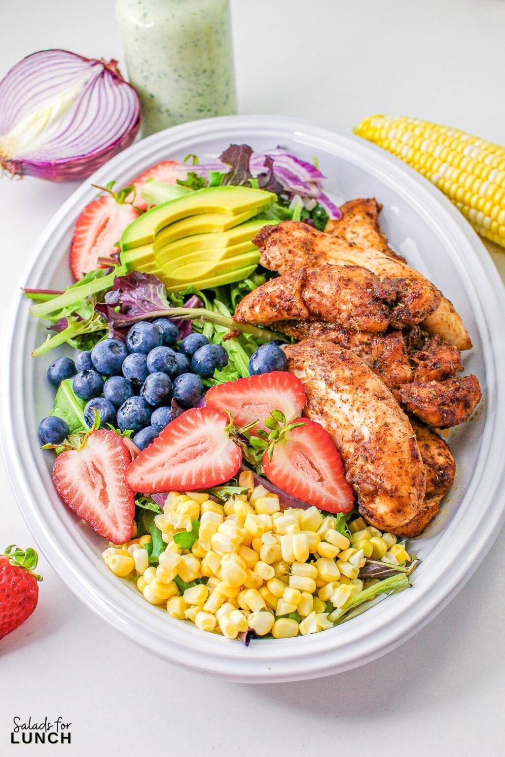 Summer Chipotle Chicken Cobb Salad Recipe » Salads for Lunch