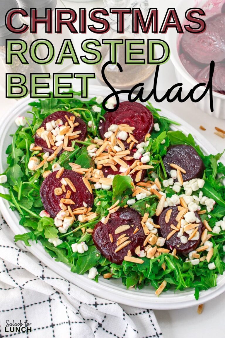 Easy Roasted Beet Salad with Goat Cheese