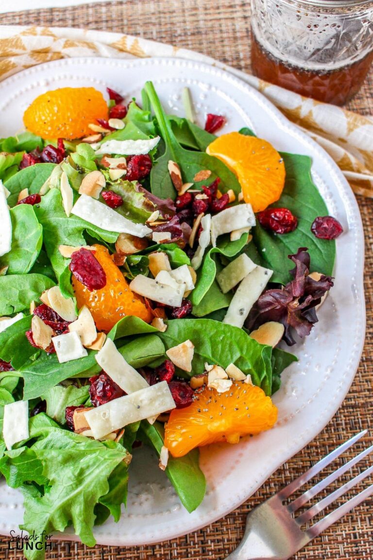 Cranberry Mandarin Orange Salad with Poppy Seed Dressing