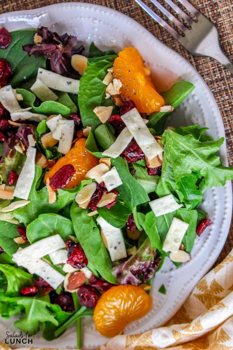 Cranberry Mandarin Orange Salad with Poppy Seed Dressing
