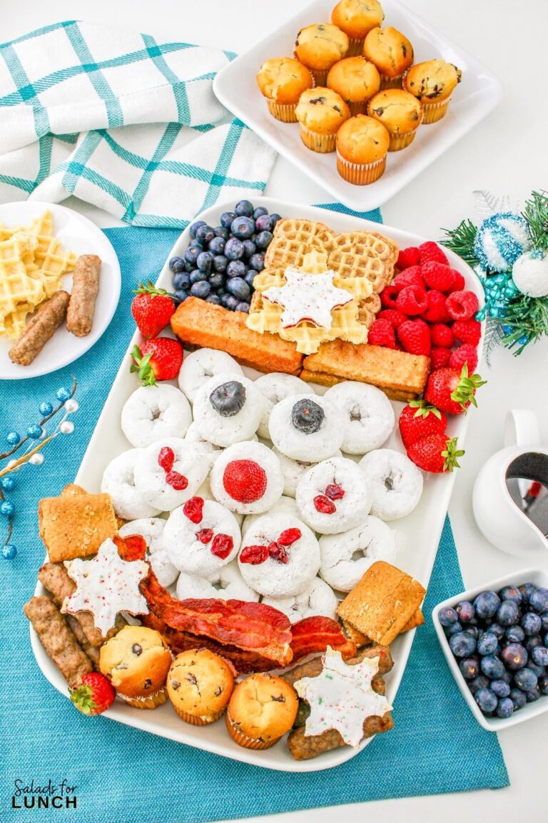 How to make a delightful Snowman Breakfast Charcuterie Board