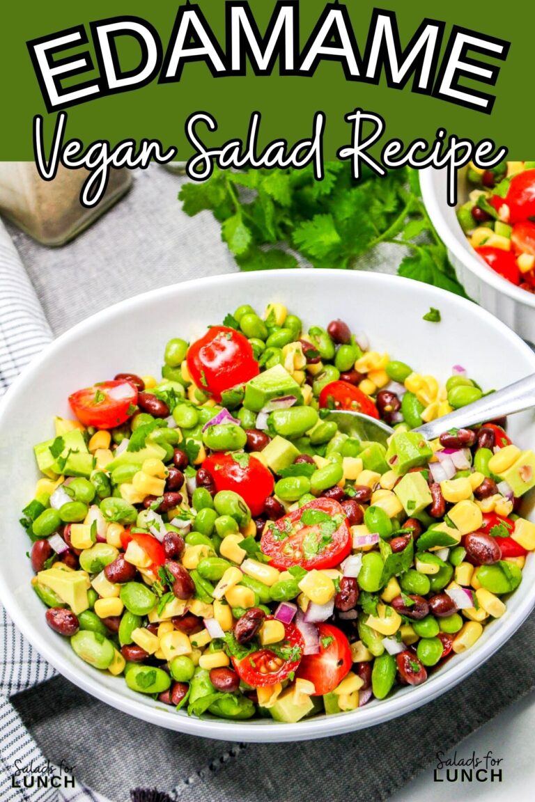 Easy Vegan Edamame Salad Recipe - Protein-packed and Flavorful