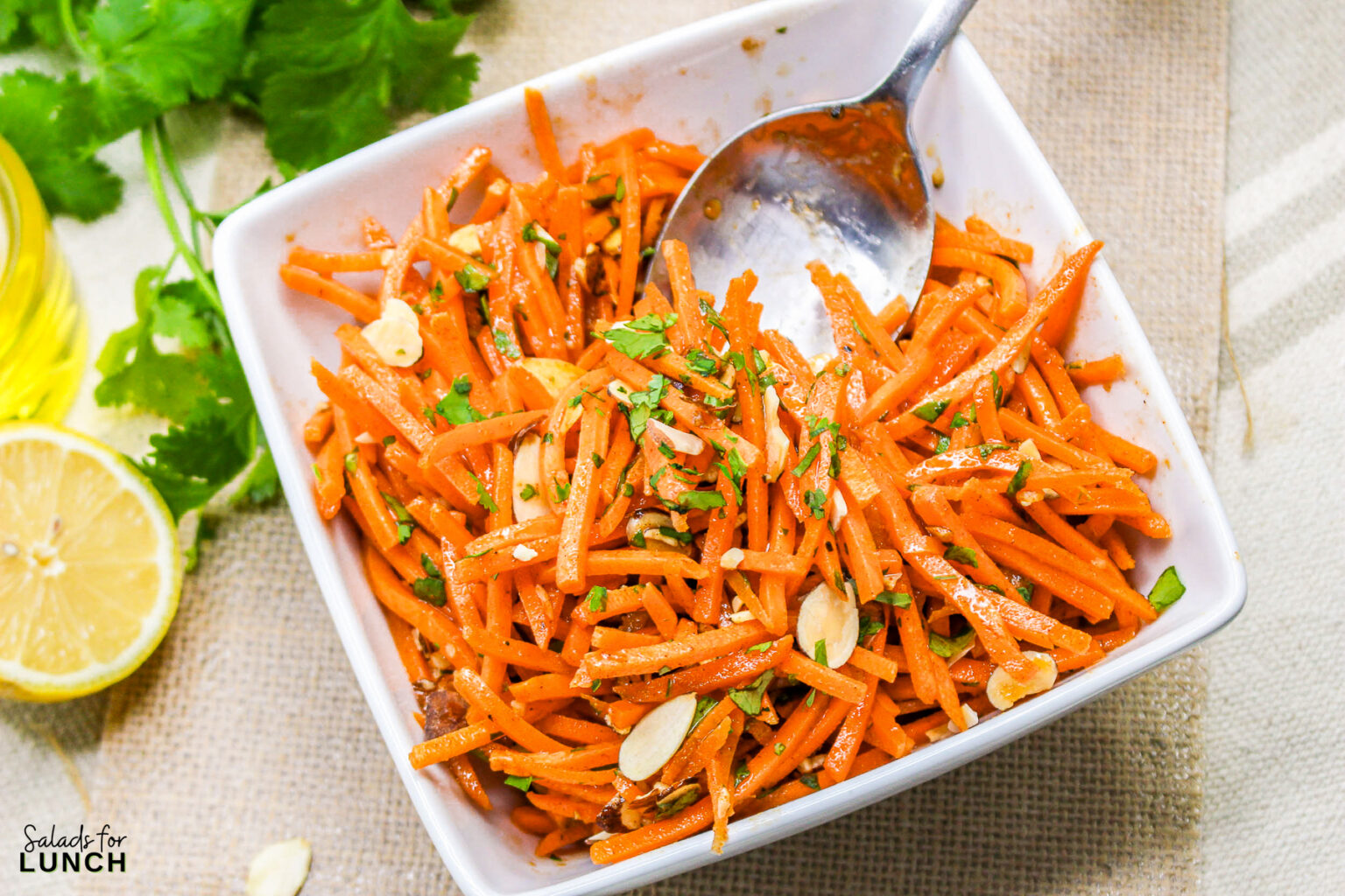 Exotic Vegan Moroccan Carrot Salad » Salads for Lunch