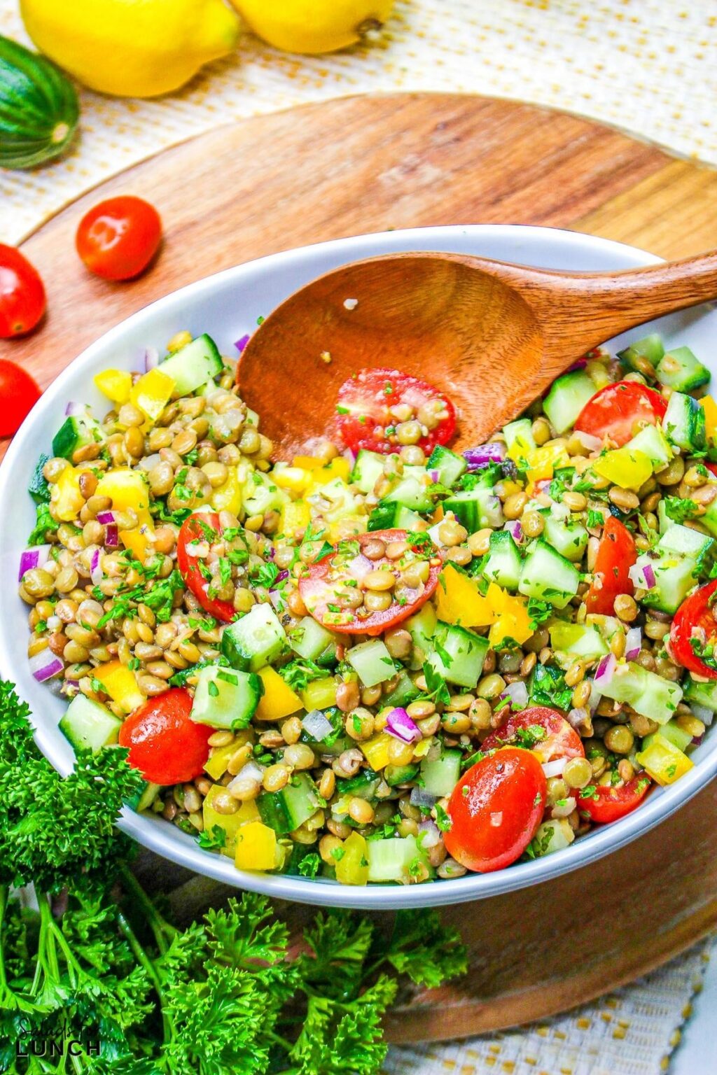 Delicious Vegan Lemon Lentil Salad Recipe | Salads for Lunch