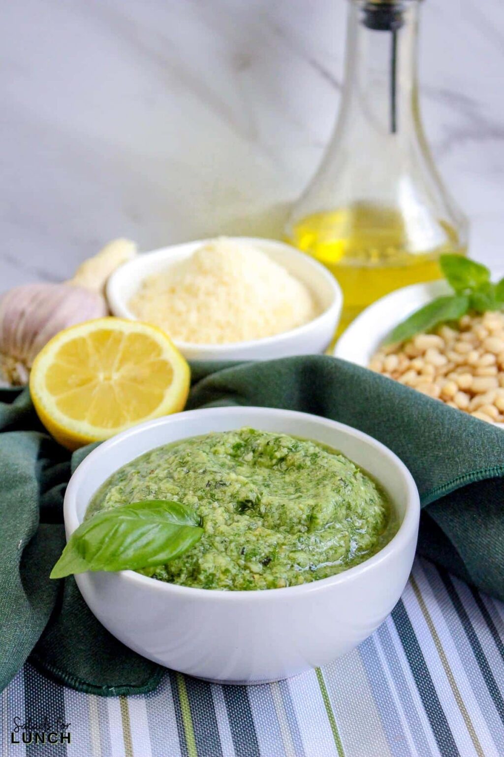Simple Homemade Basil Pesto: A Quick & Healthy Sauce » Salads for Lunch