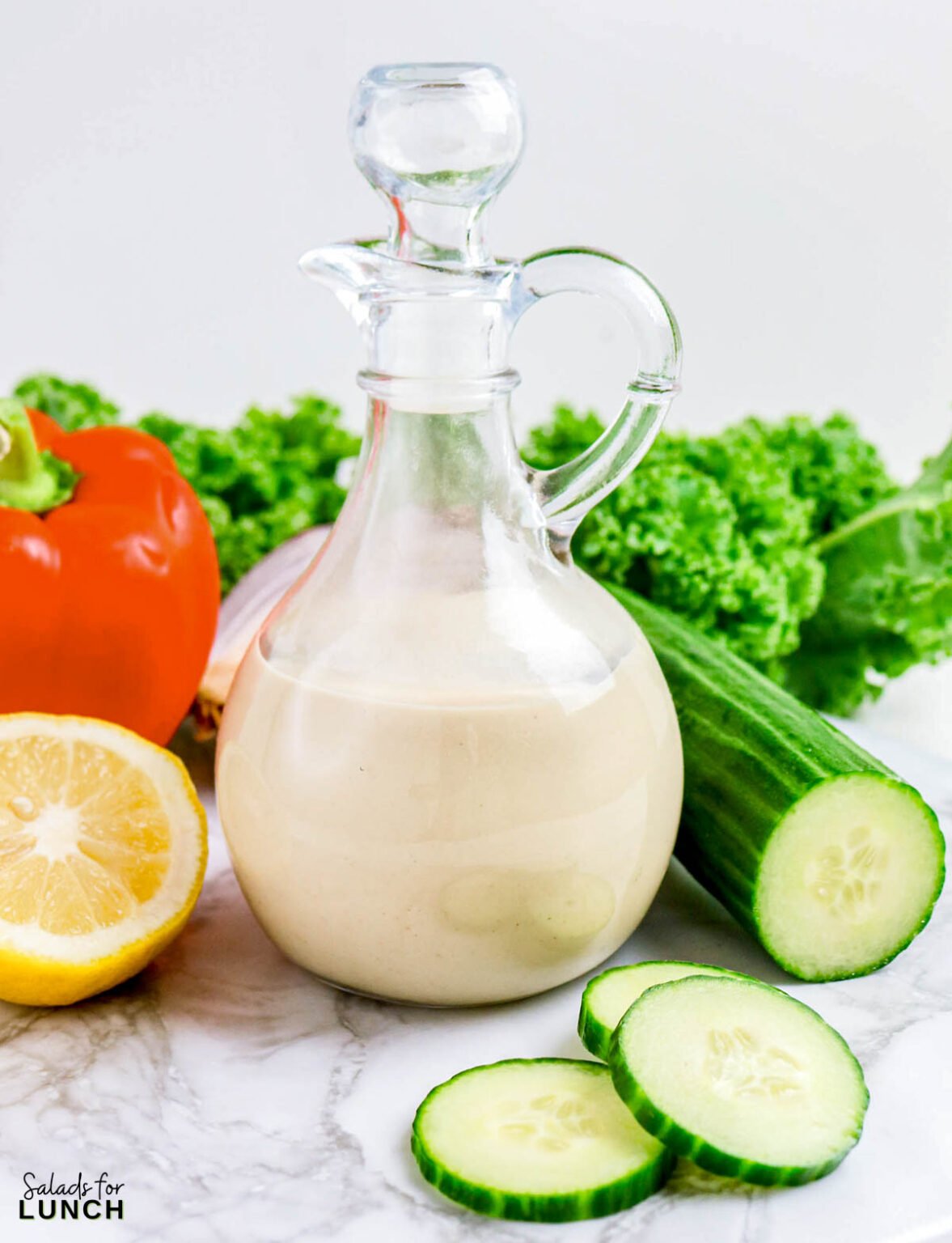 Best Homemade Creamy Lemon Tahini Salad Dressing
